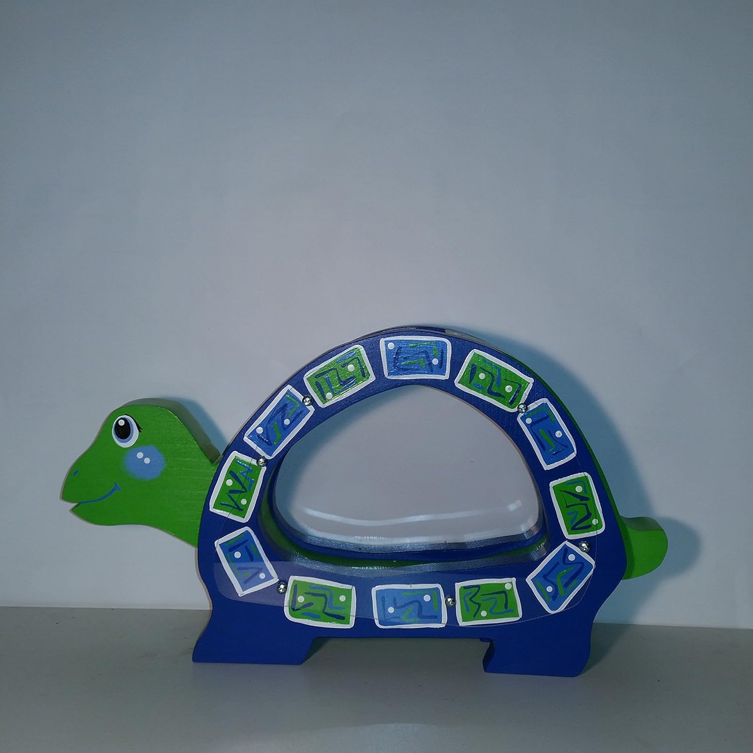 Amazon.com: Customized/Personalized Large Wooden Turtle Money Bank ...