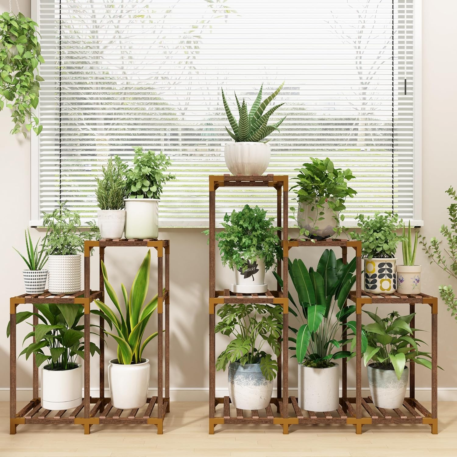 Amazon.com : HOMKIRT Plant Stand Indoor Outdoor, 11 Tier Corner Plant ...