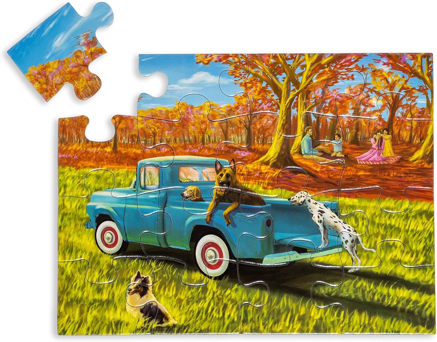 GoodDay Puzzles 16 Large Piece Jigsaw Autumn Picnic Dementia GoodDay Puzzles 16 Large Piece Jigsaw Autumn Picnic Dementia