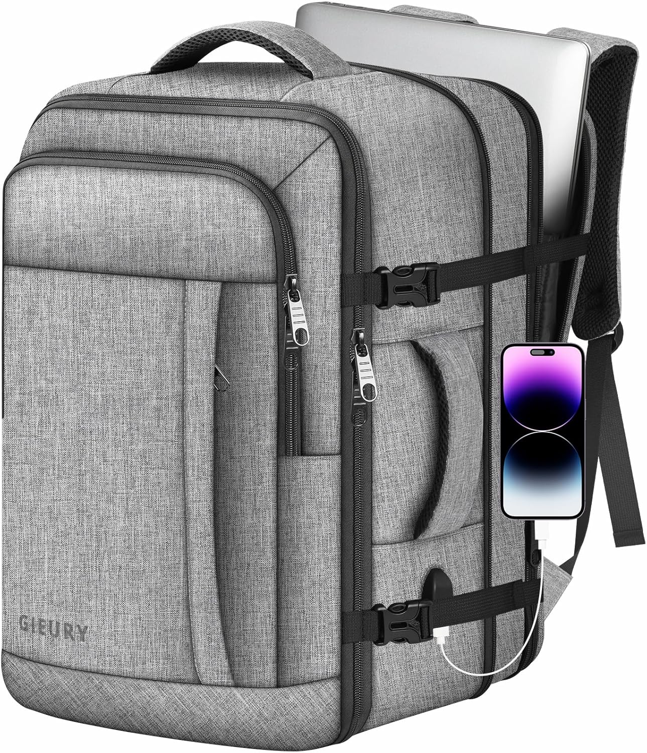 Amazon.com: Carry On Backpack, Extra Large 40-50L Travel Backpack for ...