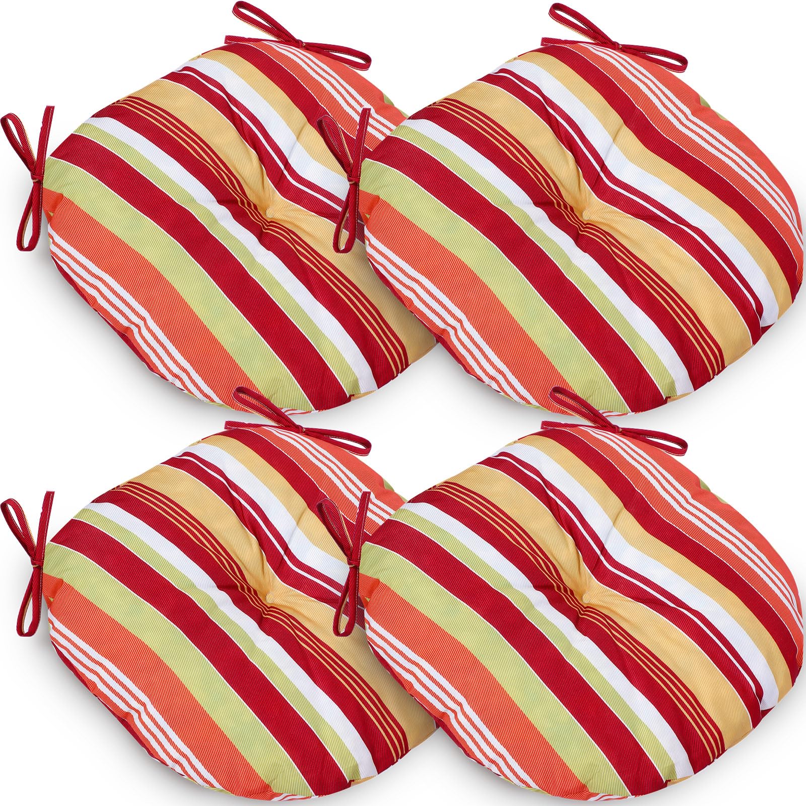 Amazon.com: Wesiti Outdoor Patio Seat Cushions Set of 4, 15 x 15 x 4 ...