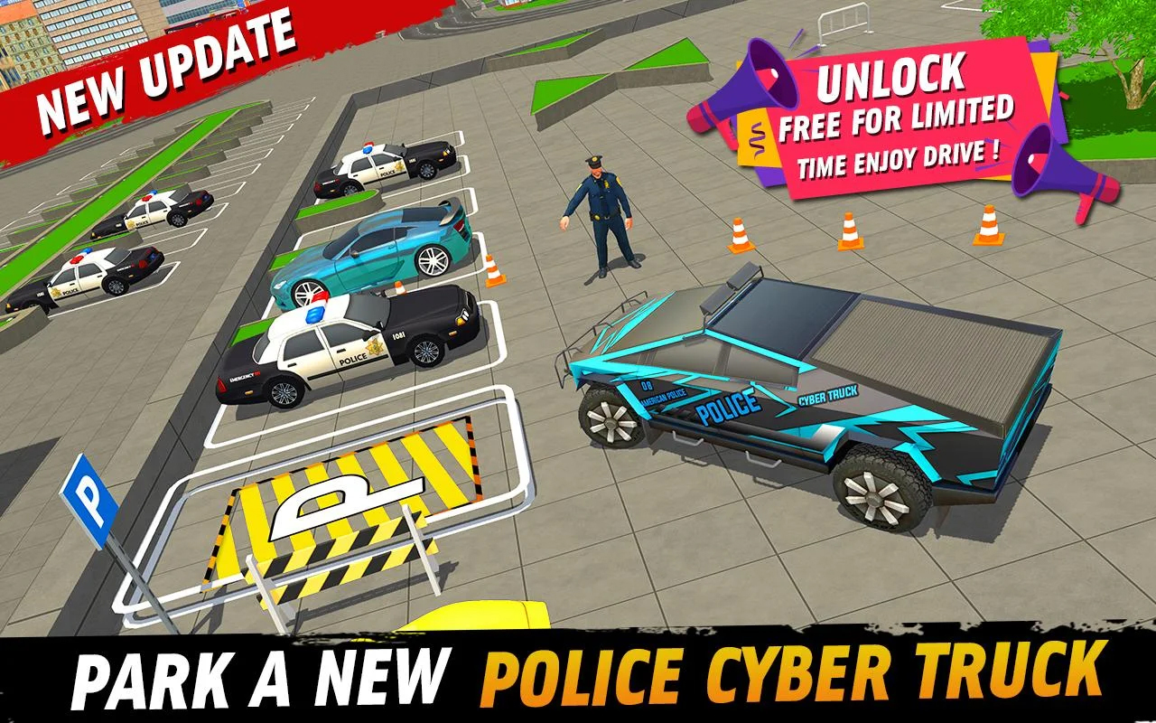 Police Car Parking Game: Police Car Driving Simulator - Patrol Officer ...