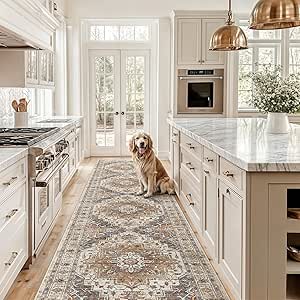 Amazon.com: Madane Hallway Runner Rug 2'6''x12', Non Slip Vintage 12ft ...