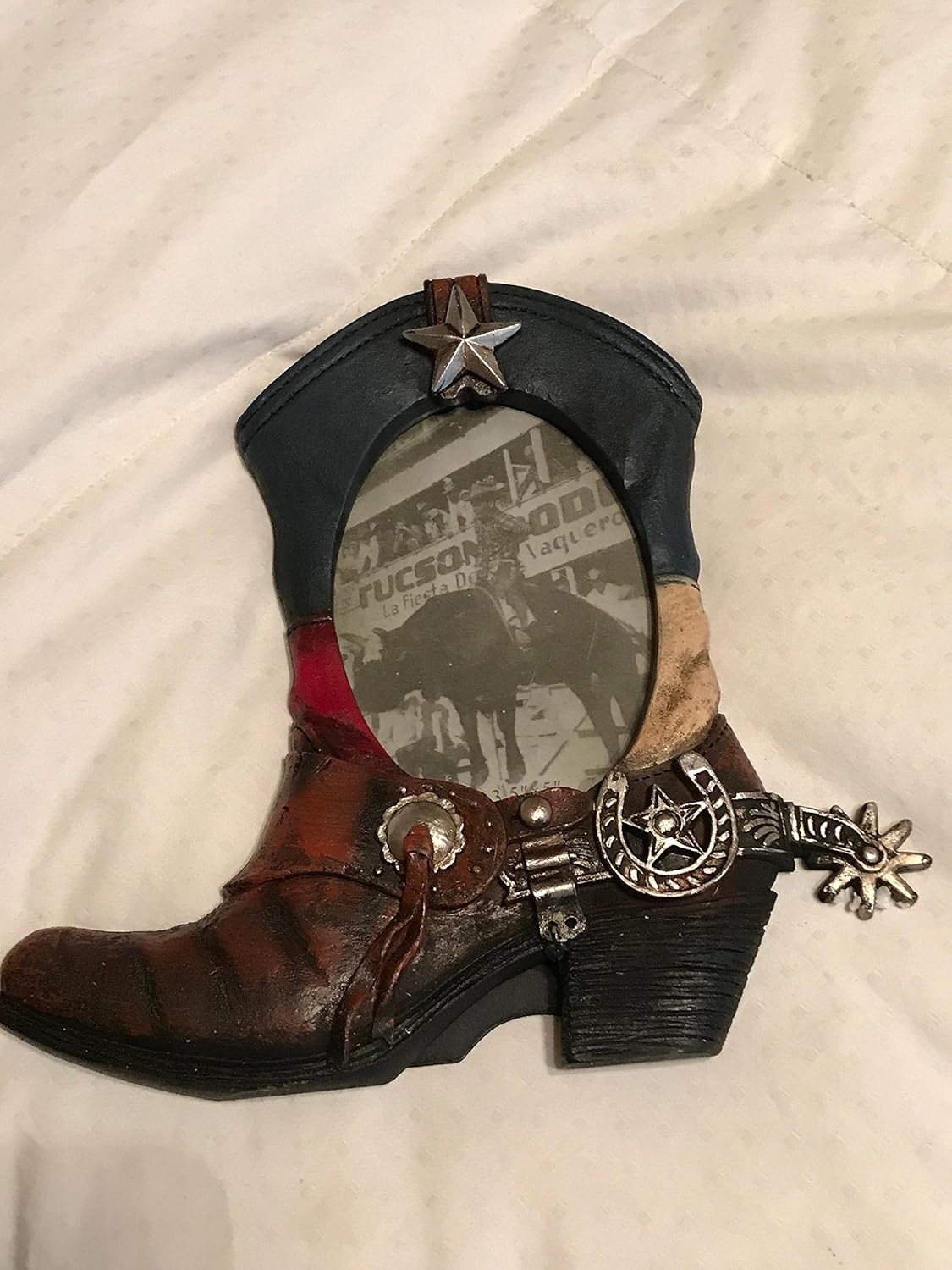 Amazon.com - None Western Cowboy Boot Picture Frame 3.5" x 5"