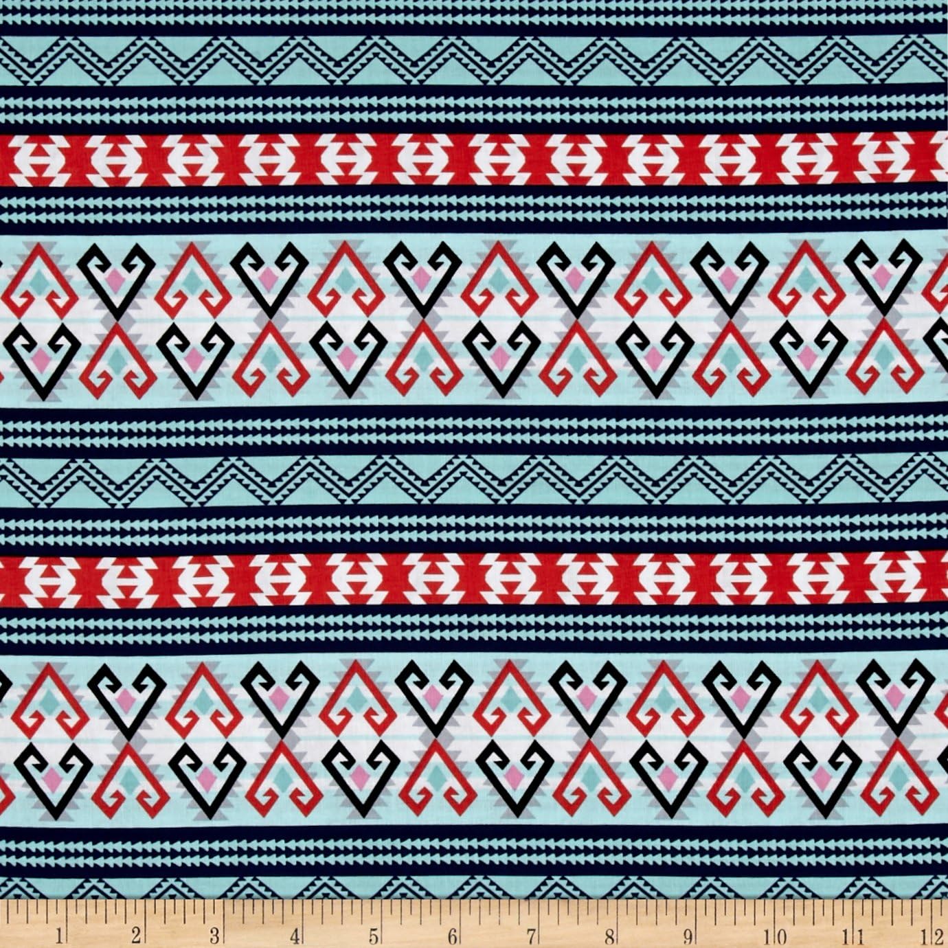 Amazon.com: Arctic Girl Stripe Navy Fabric By The Yard : Arts, Crafts ...