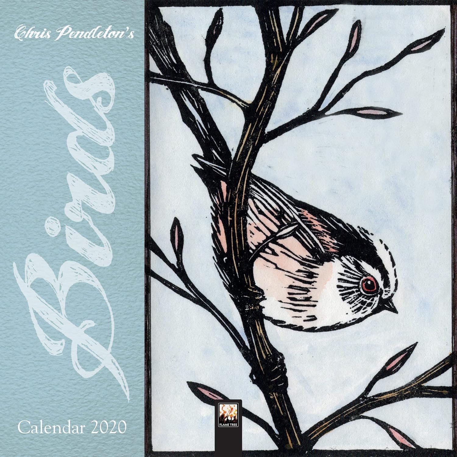 Chris Pendleton Birds Linocut Mini Wall Calendar 2020 (Art Calendar): Flame Tree Studio ...