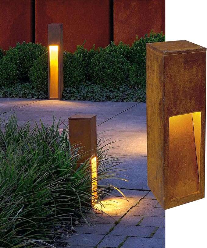 SLV Free-Standing lamp Rusty Slot 50 / Outdoor Illumination for Paths ...