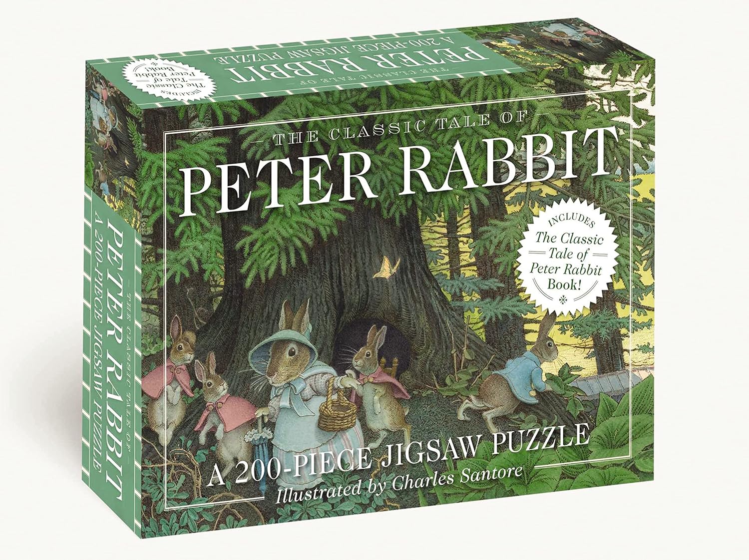 The Classic Tale of Peter Rabbit 200-Piece Jigsaw Puzzle and Book: A ...