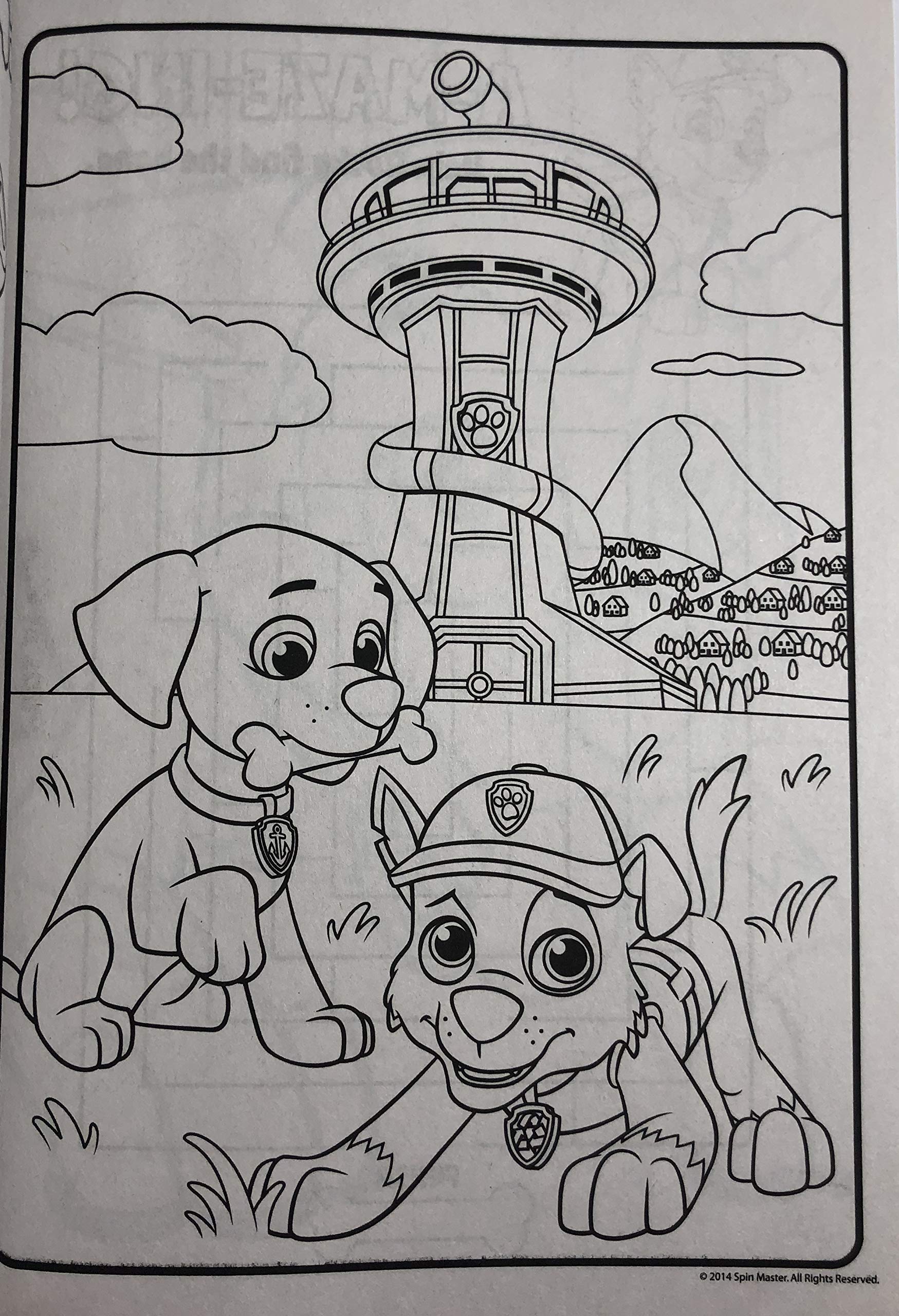 Paw Patrol Lookout Coloring Pages Paw Patrol 3ft Tower, Figurines,