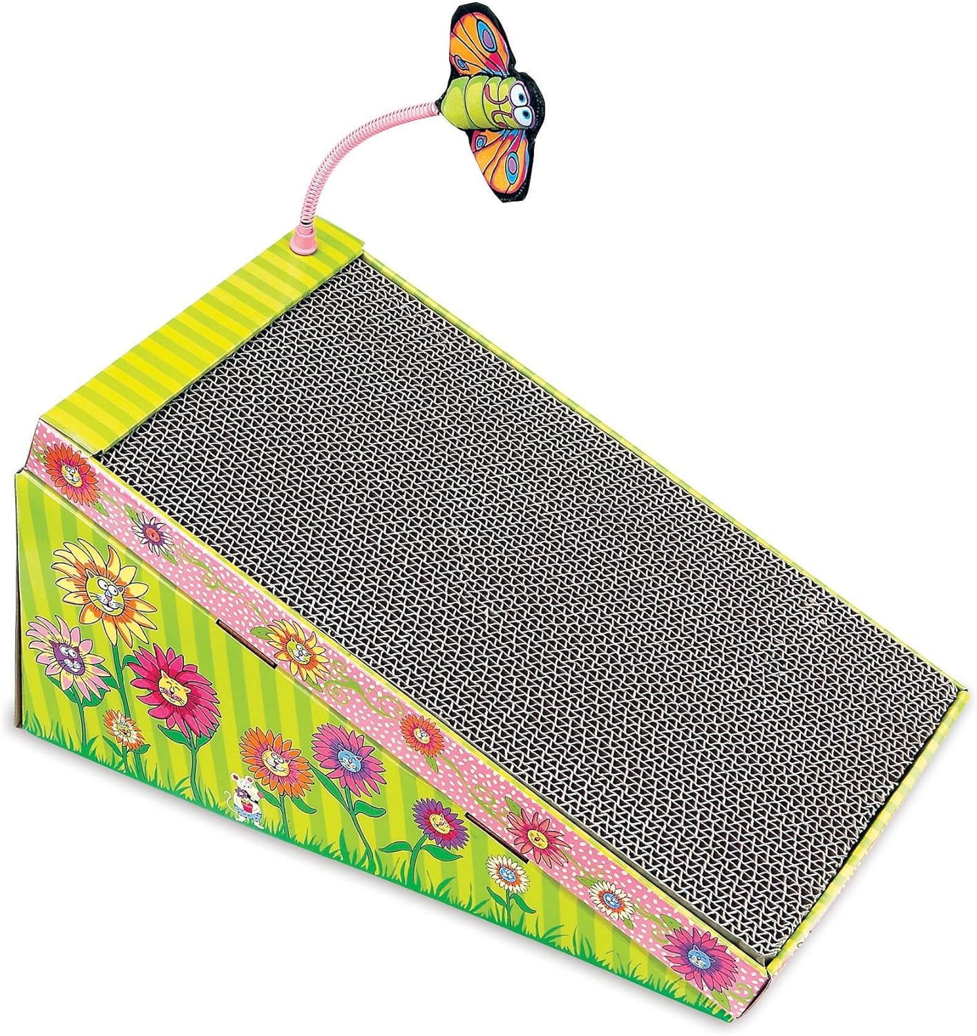 Petmate FAT CAT Big Mama's Scratch 'n Play Ramp Reversible Cardboard ...
