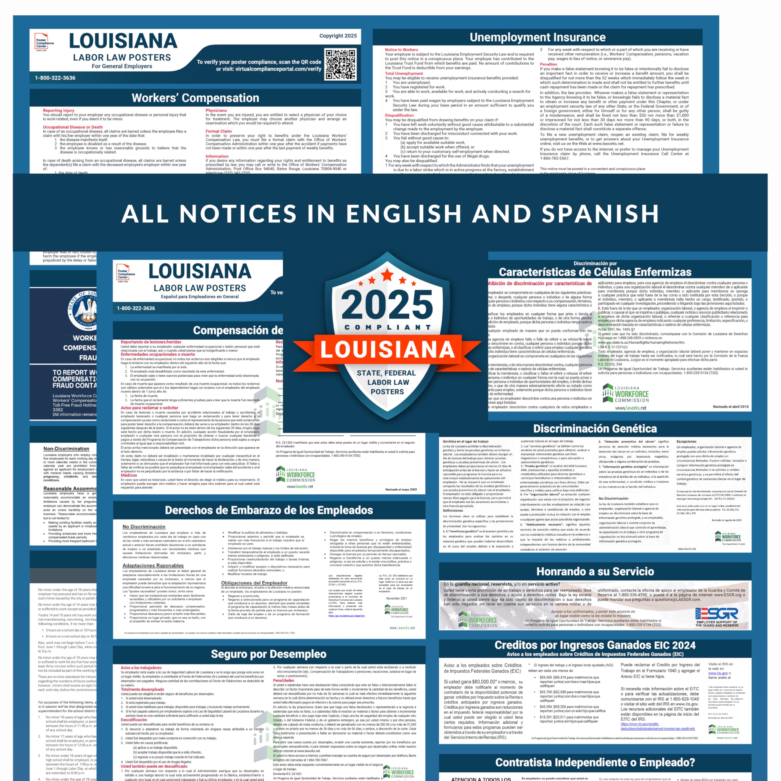 Amazon.com: Labor Law Posters 2025 - Louisiana Labor Law Poster State ...