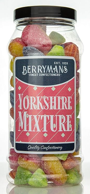 Original Yorkshire Mixture Retro Boiled Sweets Gift Jar By Berrymans ...