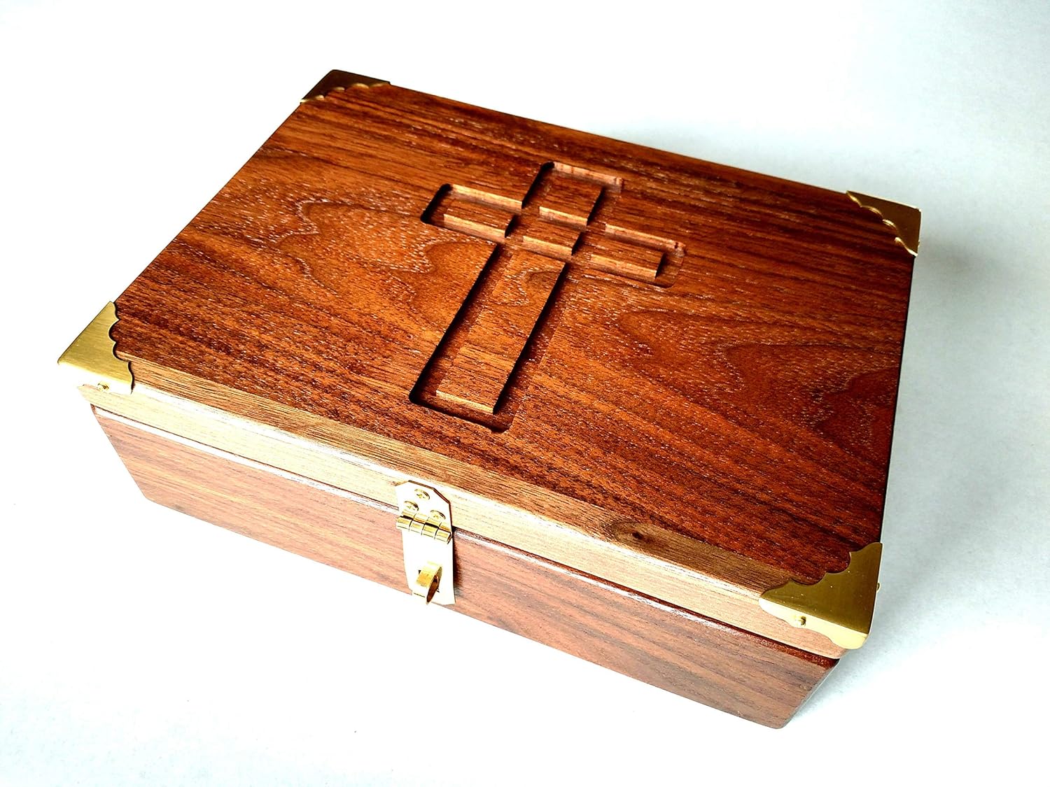 Amazon.com: Walnut Bible Box Book Box or Keepsake Box : Home & Kitchen