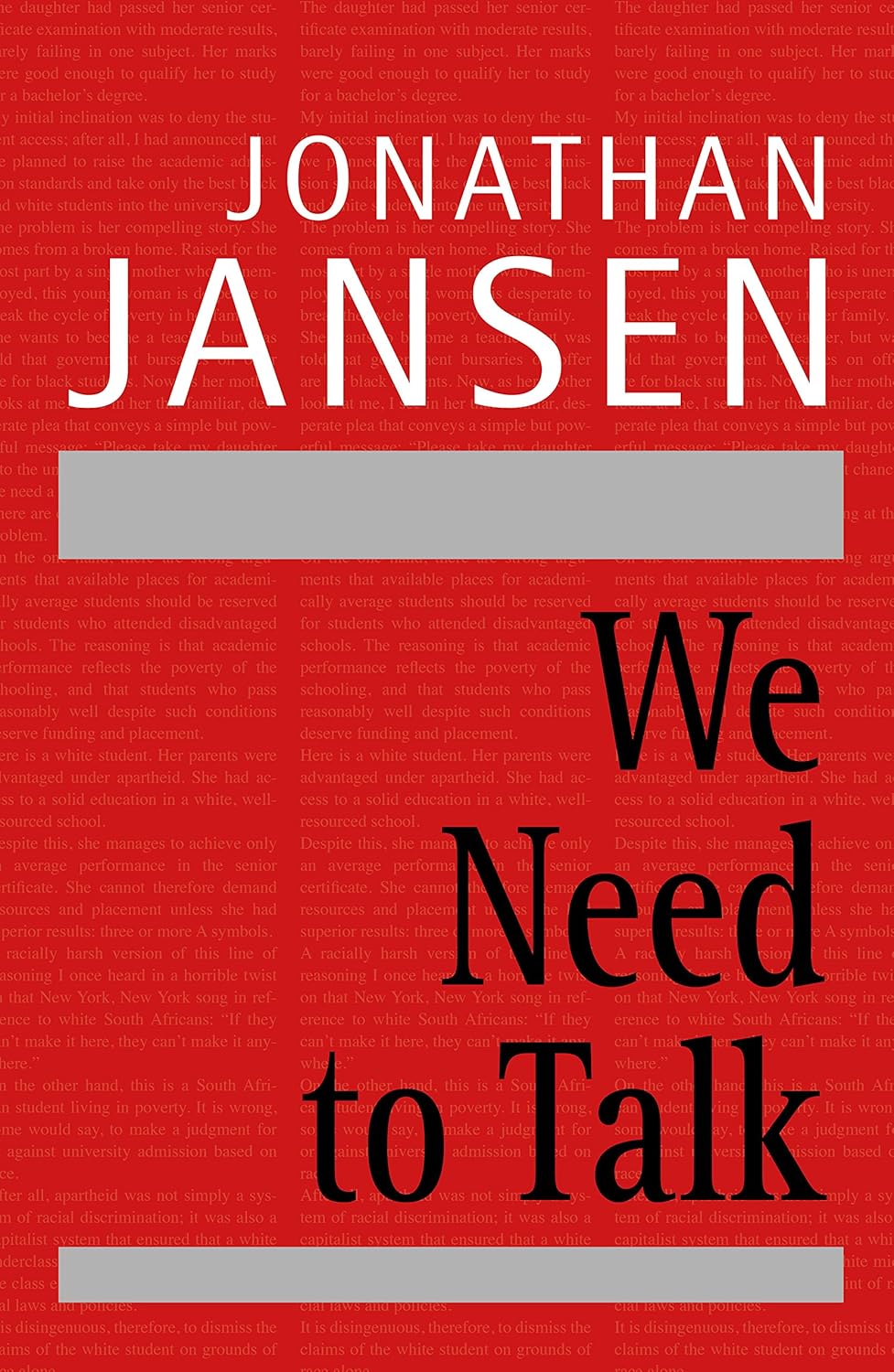 Amazon.com: We Need to Talk eBook : Jansen, Jonathan: Kindle Store