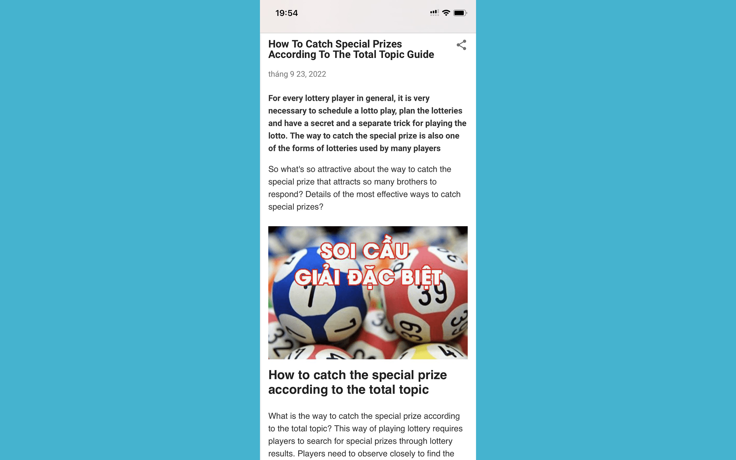 HOW TO CATCH SPECIAL PRIZES ACCORDING TO THE TOTAL TOPIC GUIDE - App on ...
