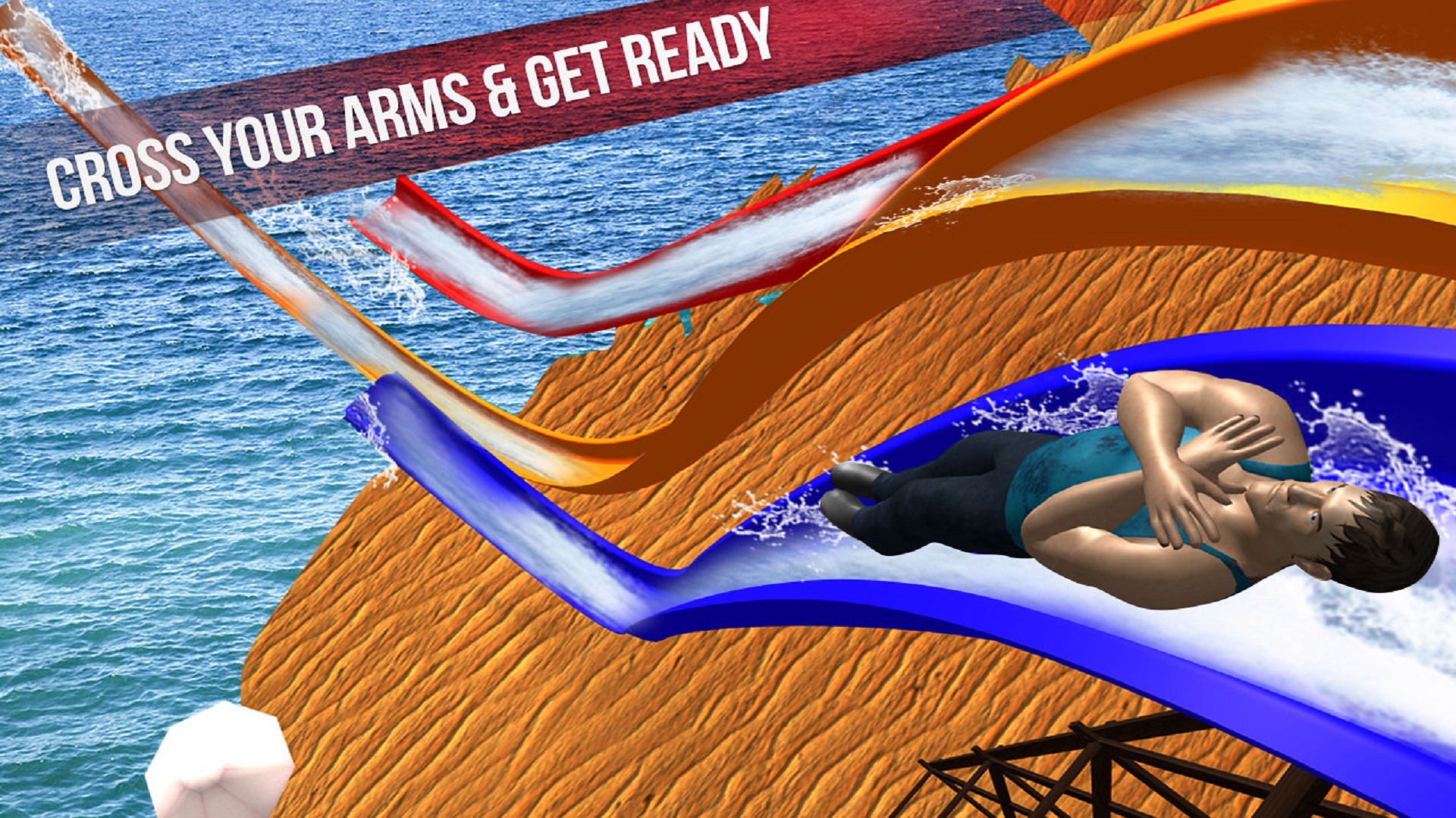 Sky Water Slide Flip Adventure Diving Stunts, Car Stunt Racing, Extreme ...