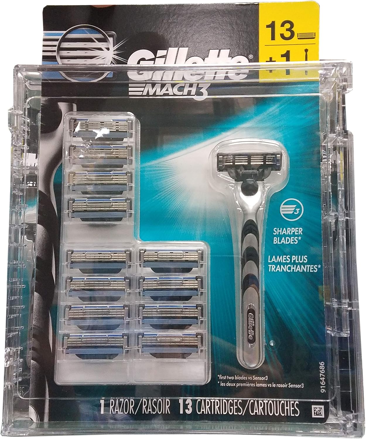 Gillette Mach 3 Razor Handle With Cartridges : Amazon.com.au: Health ...