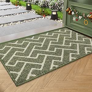 Biscpro Indoor Door Mats,50x80cm Door Mat Non Slip Backing,Dirt Trapper ...