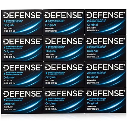 Amazon.com : Defense Soap 12pk All Natural Tea Tree Bar Soap for Men ...