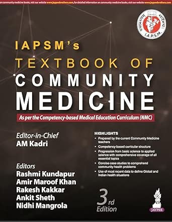Textbook of Community Medicine: AM Kadri: 9789356967359: Preventive ...