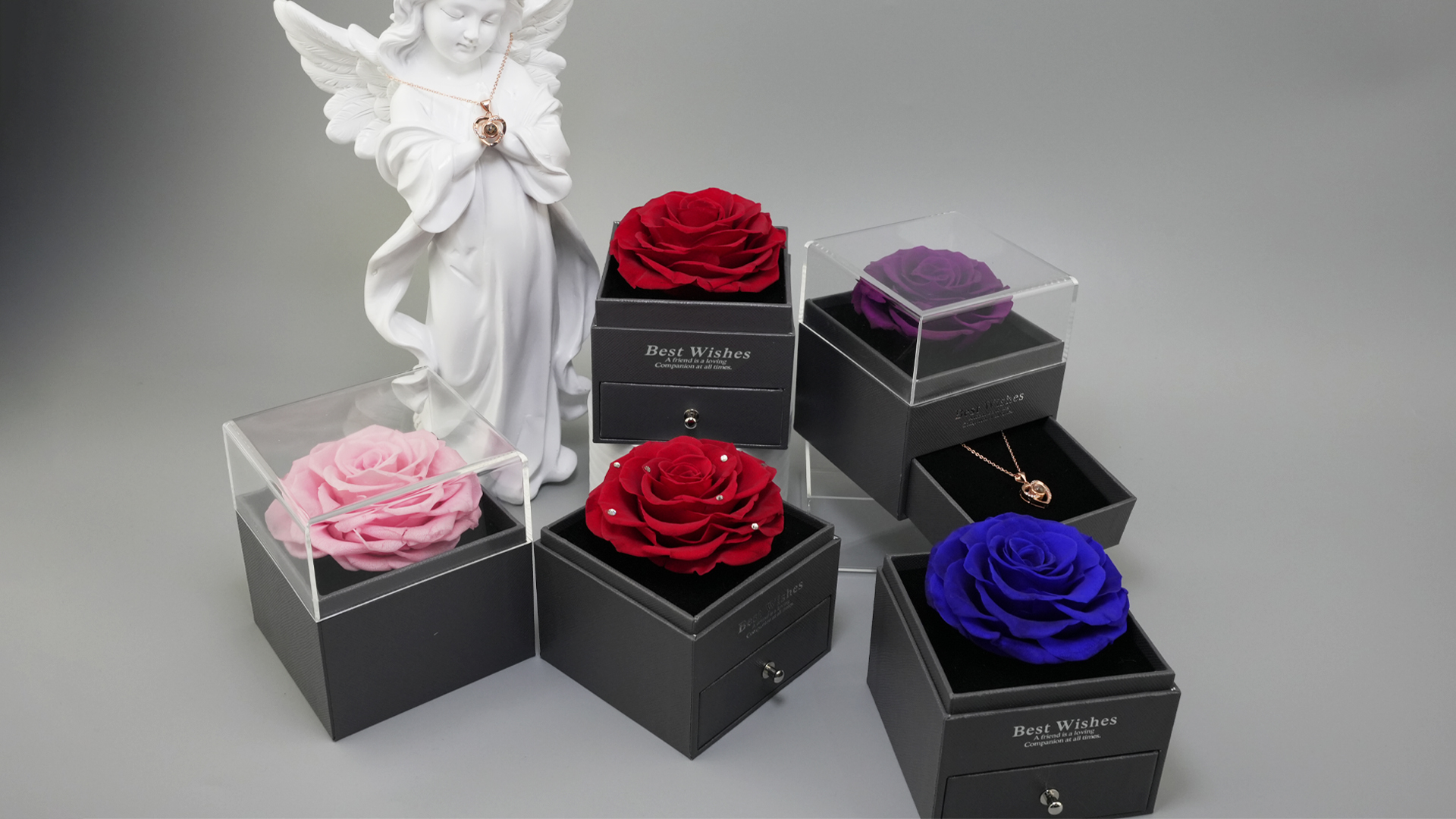 Preserved Rose Eternal Flowers Tuocal Preserved Real Rose For Her, Gift ...