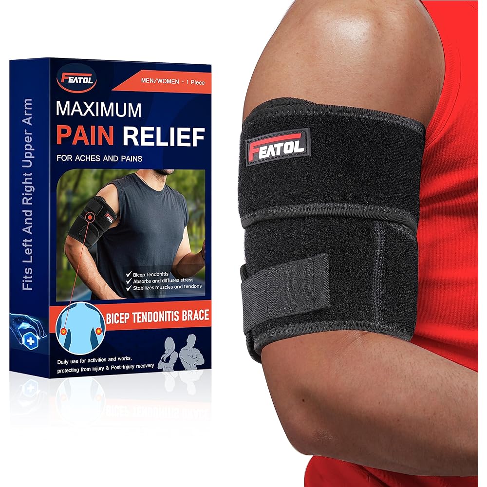 $3/mo - Finance FEATOL Bicep Tendonitis Brace Compression Sleeve ...