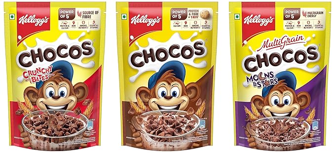 Kellogg's Chocos, With Protein & Fibre Of 1 Roti* In Each Bowl*, 385G ...