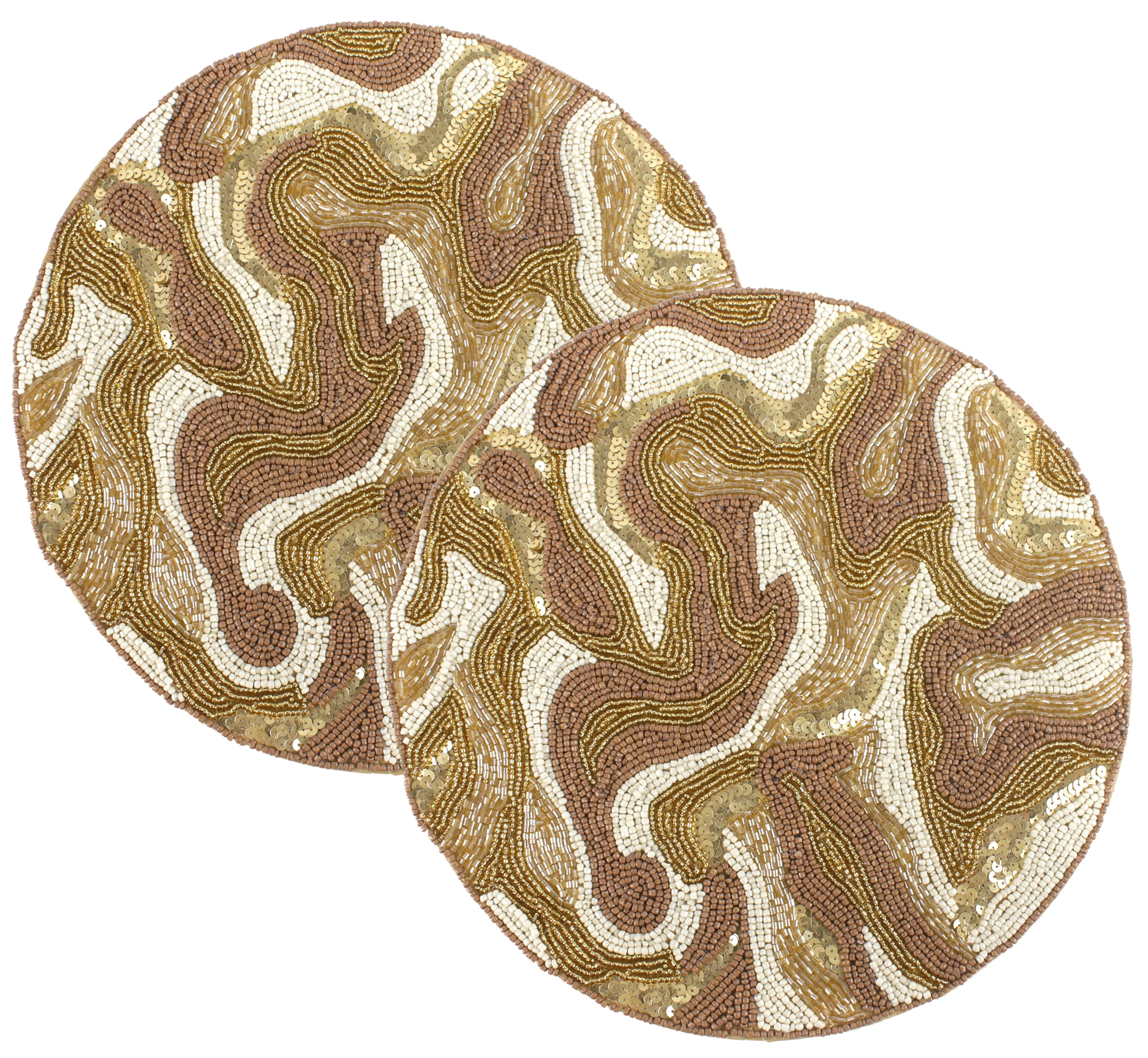 Amazon.com: Beaded Table mat, Coffee Table Beaded mat, Placement mats ...