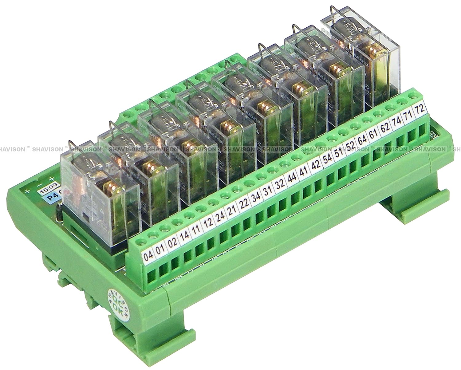 Shavison Relay Module AS254-5V-24V-OE, 8 Channel, 1 C/O Relay Module ...