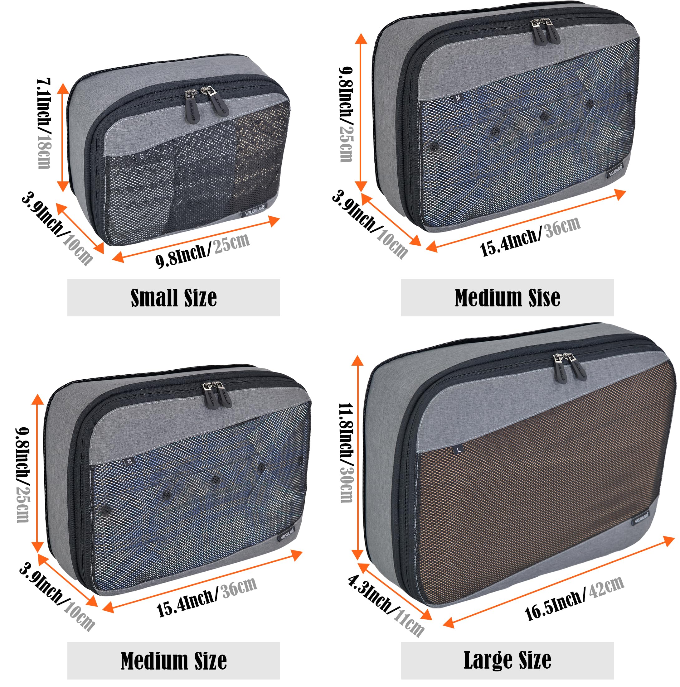 Snapklik.com : WELKINLAND 4-Pack Light-Weight Tripped Compression ...