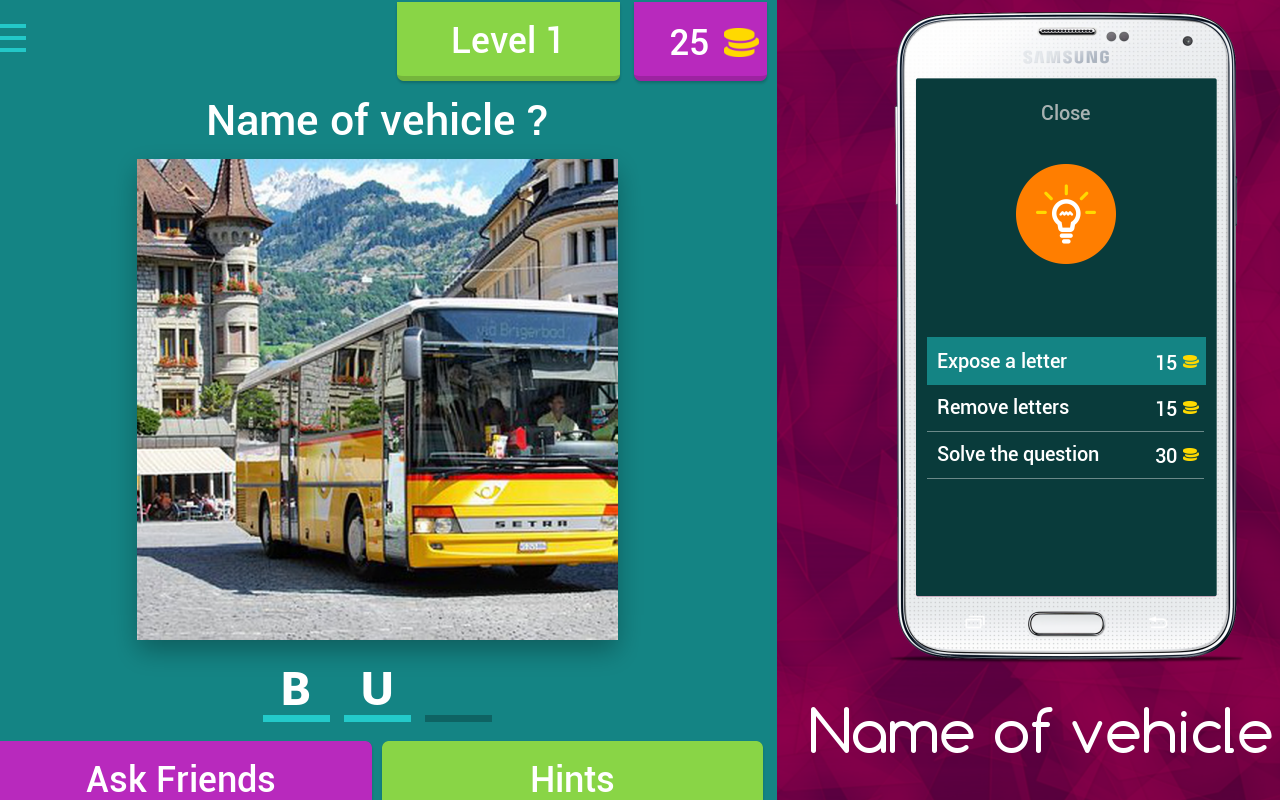 Guess The Vehicles - App on Amazon Appstore