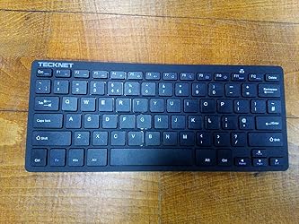 TECKNET 2.4G Wireless Keyboard For Windows/Chrome OS, UK Layout Compact ...
