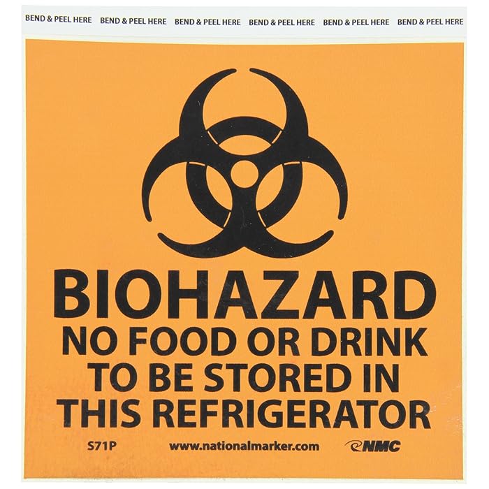 Buy NMC S71P BIOHAZARD- Warning Sign, Legend "BIOHAZARD- NO FOOD OR ...