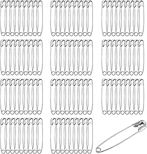 Amazon.com: Zlongron 200 Pieces Silver Small Safety pins, Strong ...