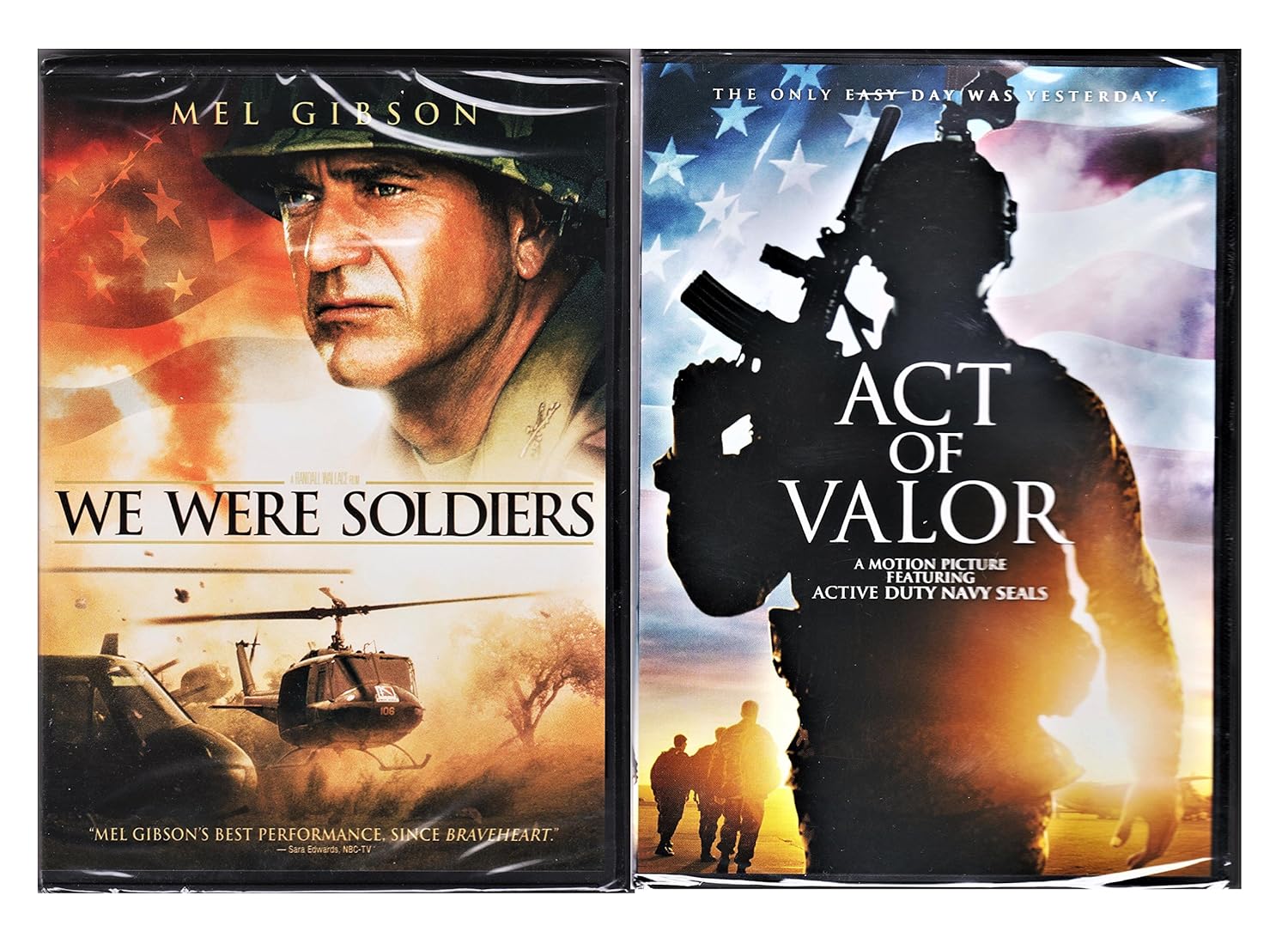 Amazon.com: Act of Valor & We Were Soldiers DVD War 2 Pack Military ...
