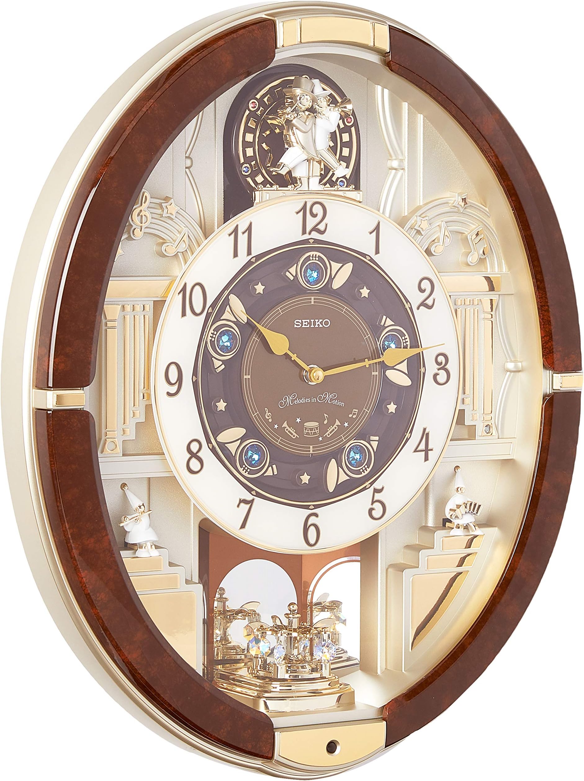 Amazon.com: Seiko Melodies in Motion Musical Wall Clock, Spring Dance ...