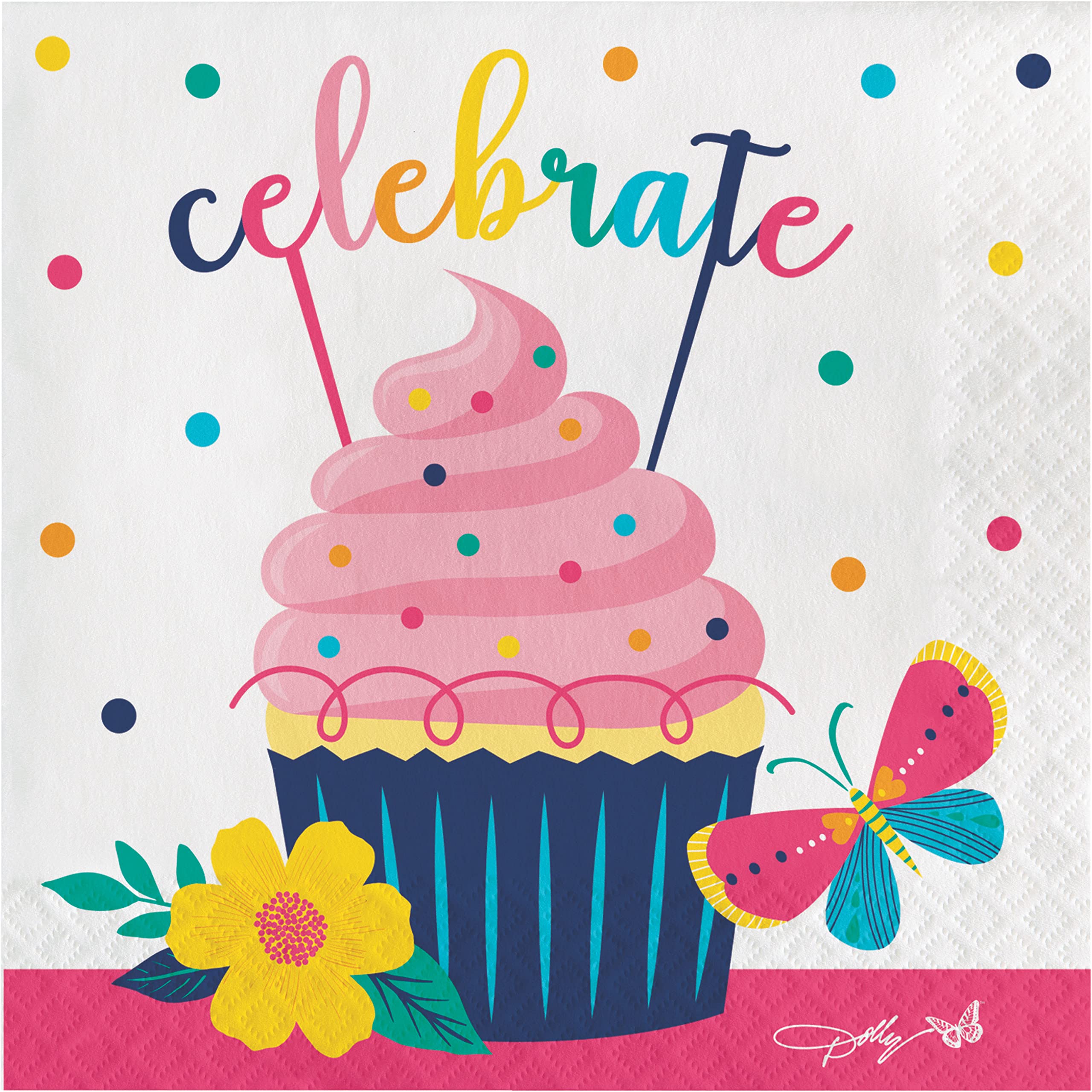 Amazon.com: Dolly Parton Blossoming Beauty "Celebrate" Napkins, 48 ct ...