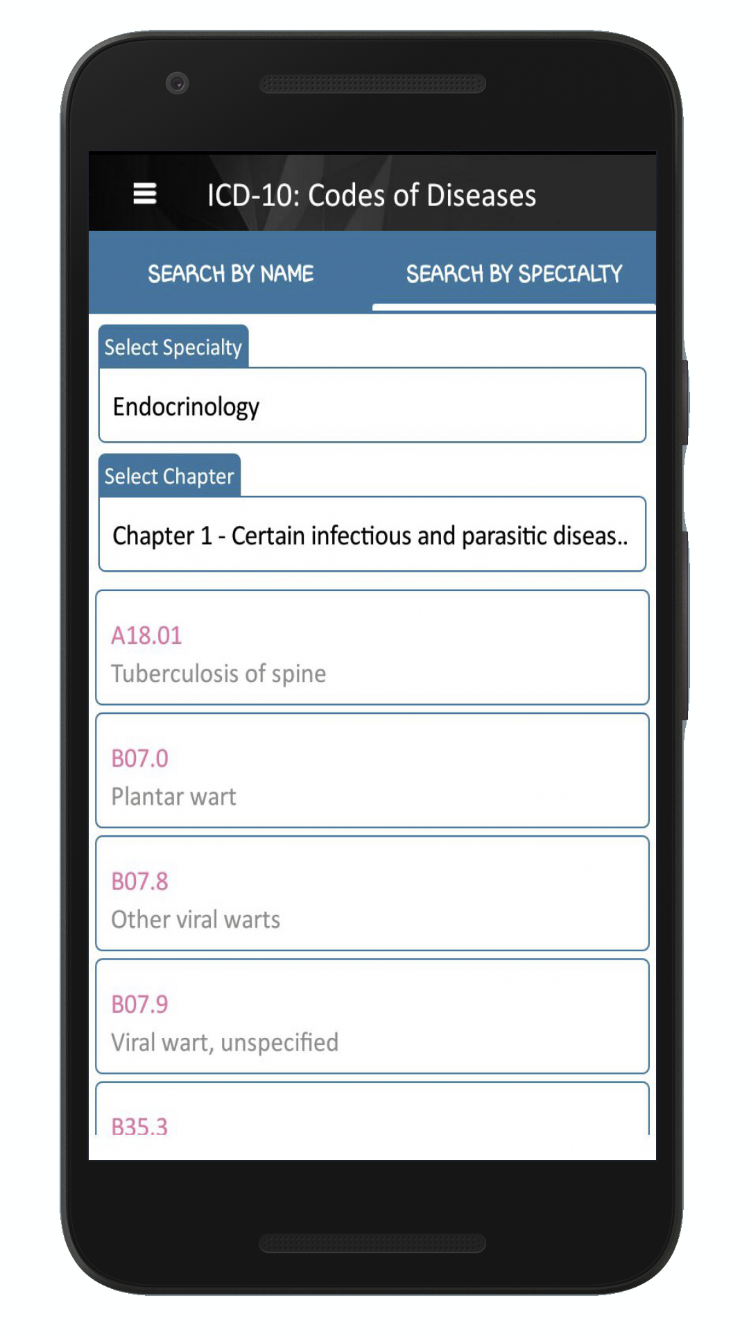 ICD-10: Codes of Diseases - App on Amazon Appstore
