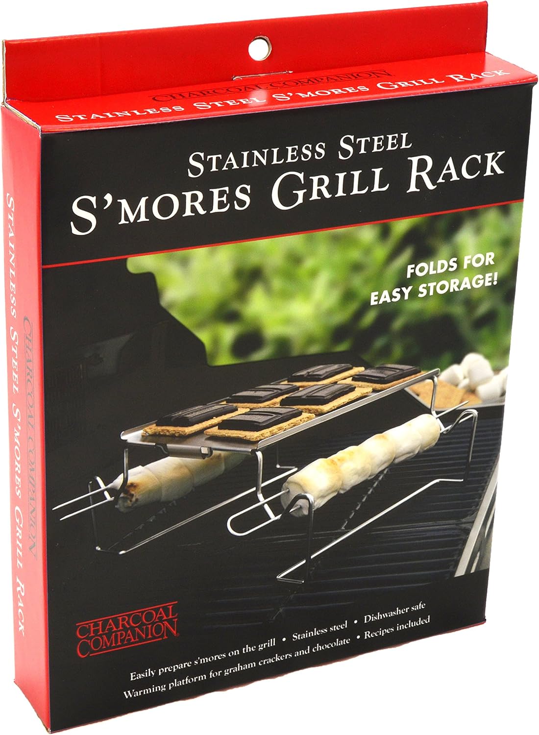 Charcoal Companion Stainless Steel S’mores Grill Rack CC 3131 – BigaMart