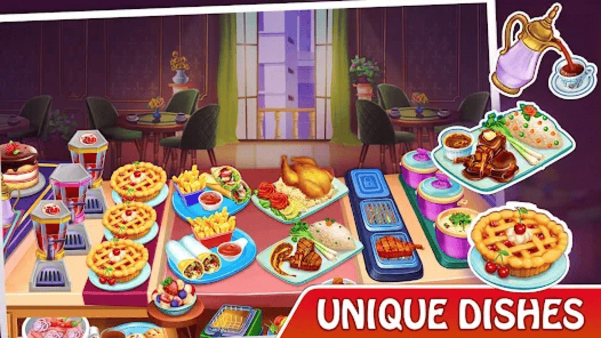 Cooking Diner Color Lines: Happy Cooking Crazy Kitchen Edition: City ...