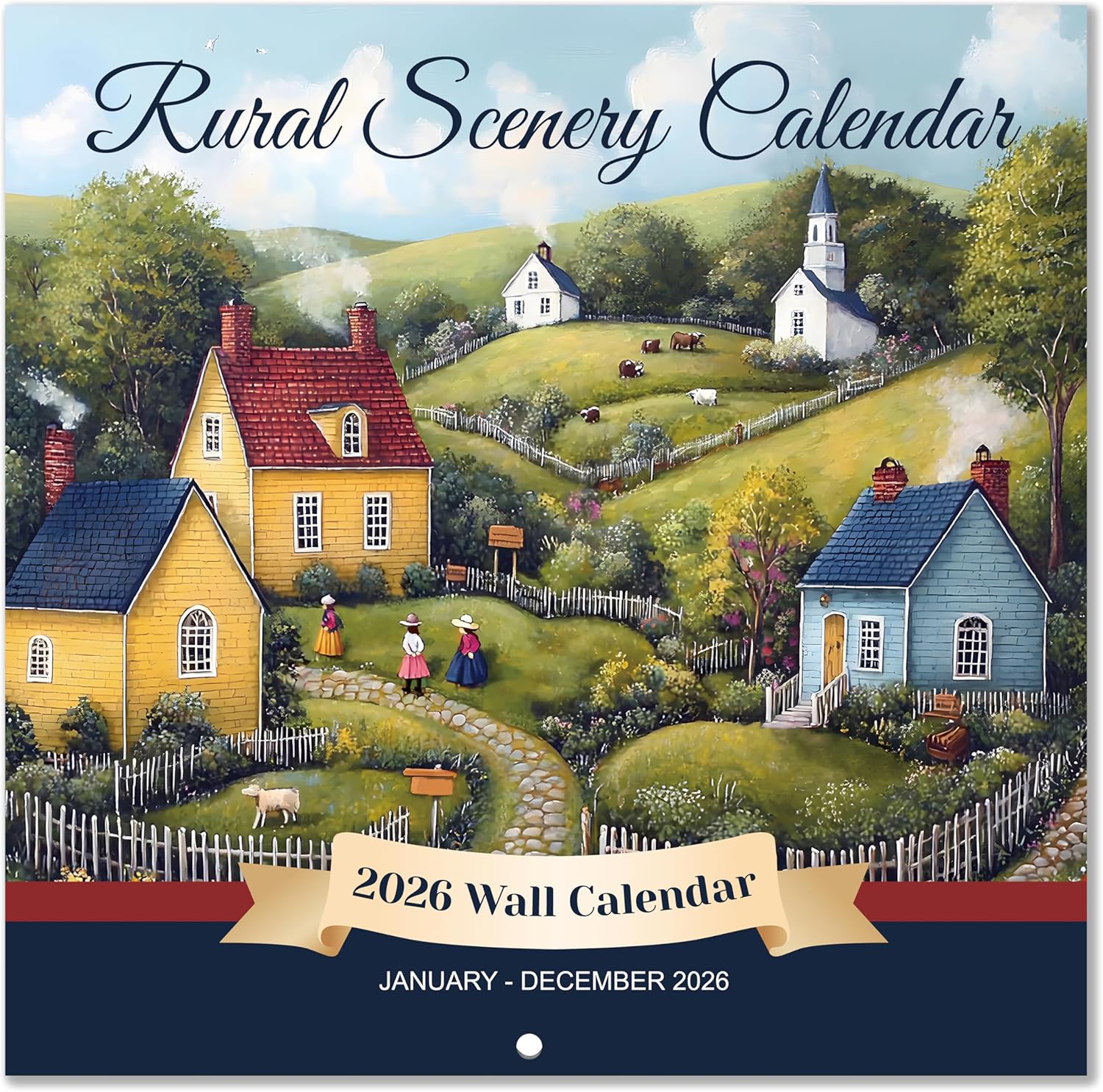 2026 Wall Calendar - 2026 Calendar from January - December 2026, 12" x ...