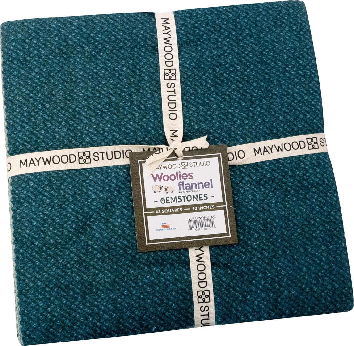 Amazon.com: Bonnie Sullivan Woolies Flannel Gemstones 10" Squares 42 ...