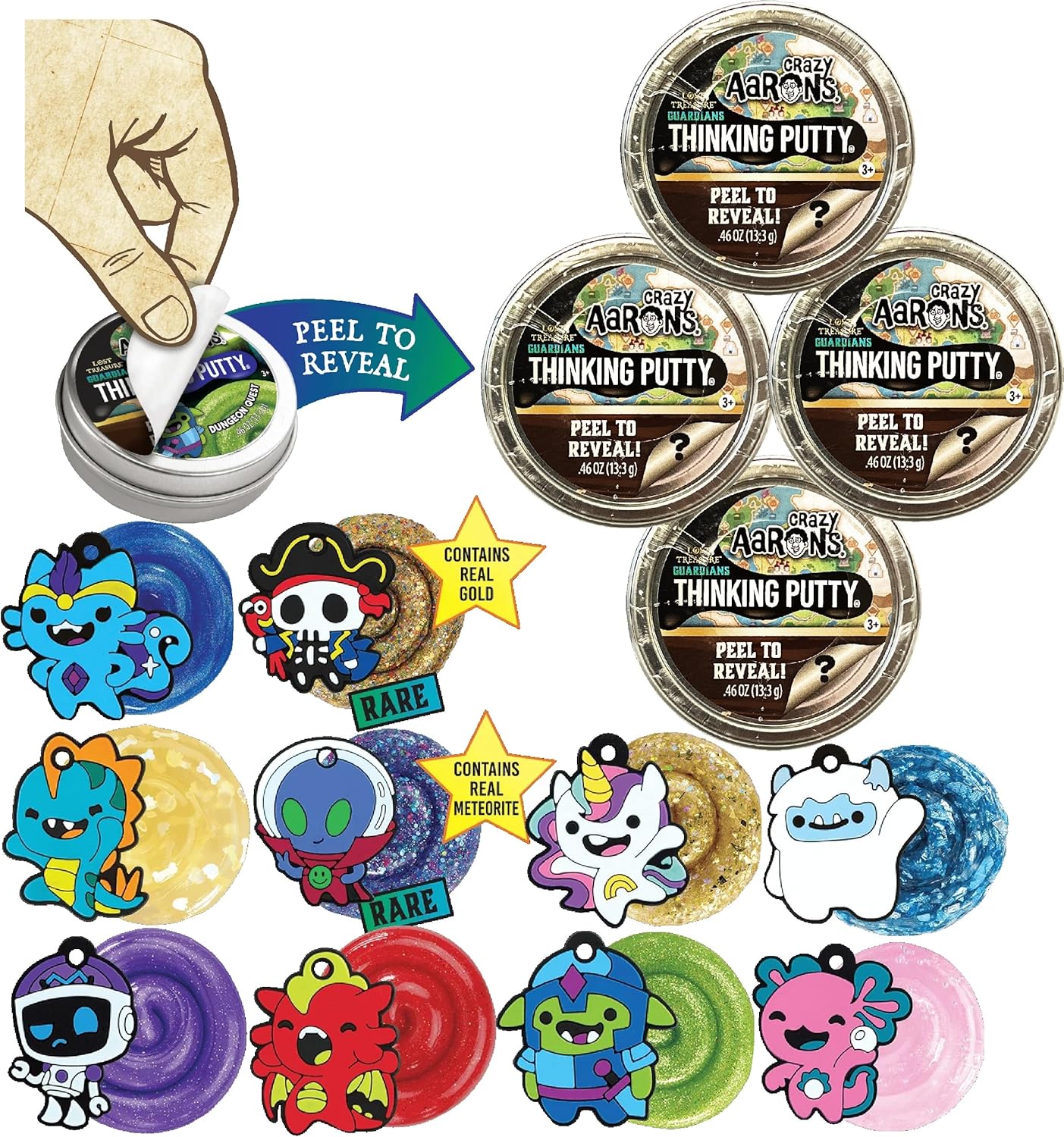 Amazon.com: Crazy Aaron's Putty Mini Tins Lost Treasure Guardians Peel ... Amazon.com: Crazy Aaron's Putty Mini Tins Lost Treasure Guardians Peel ...