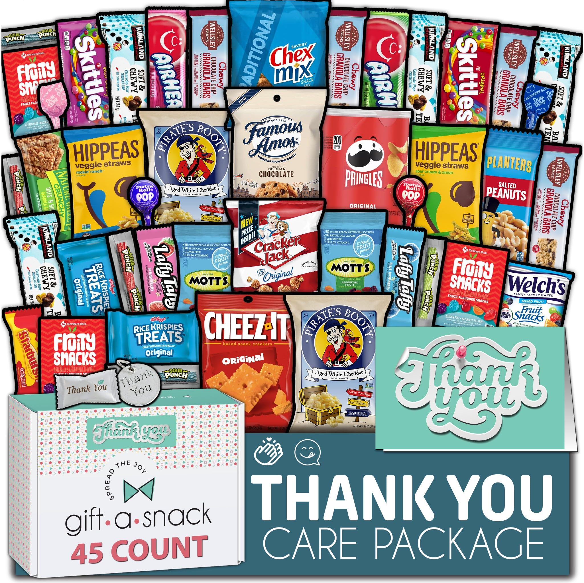 Snapklik.com : Gift A Snack - Thank You Snack Box Variety Pack Care ...