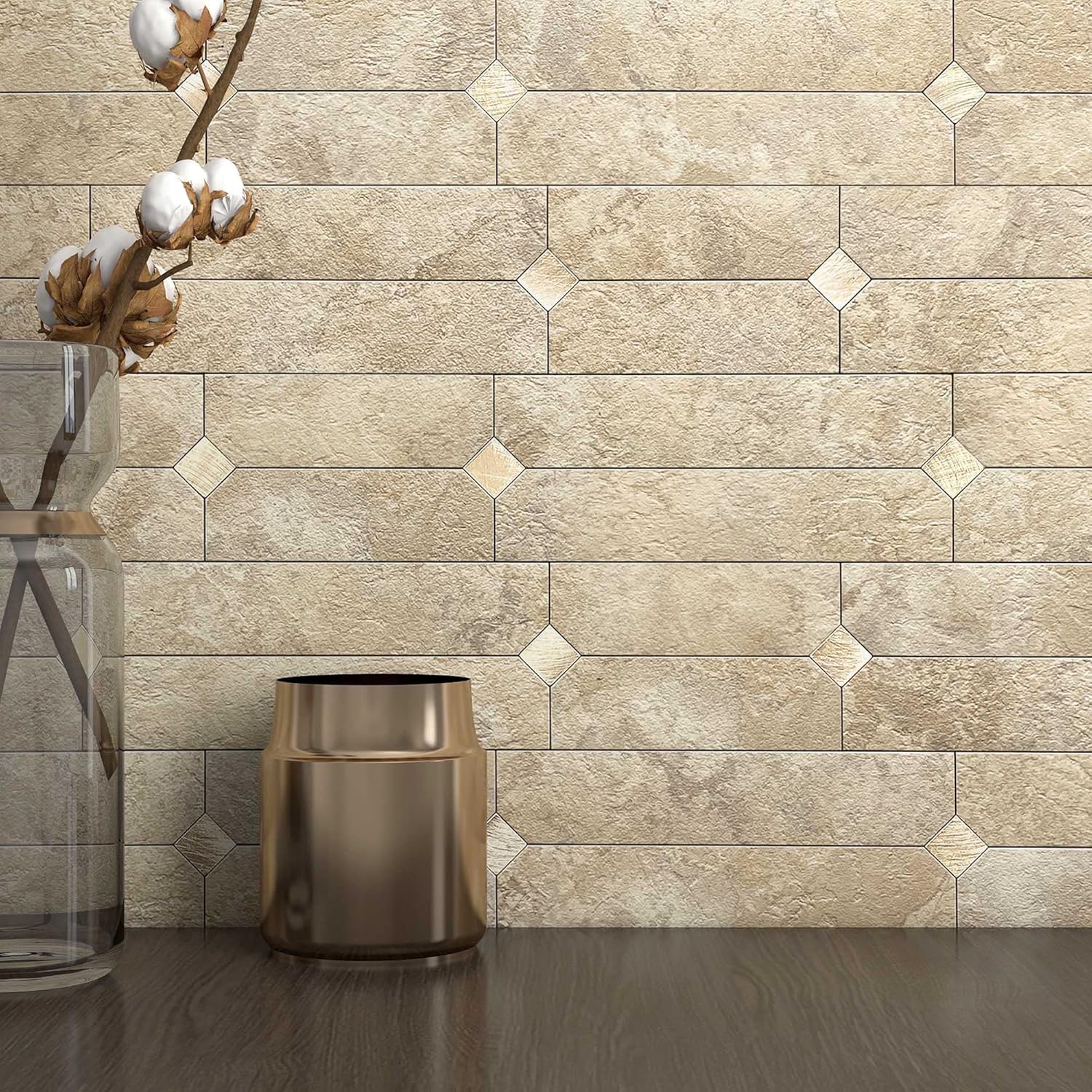 MOFIT Peel and Stick Tile Backsplash Stone Matte Finish,Wall Panels ...