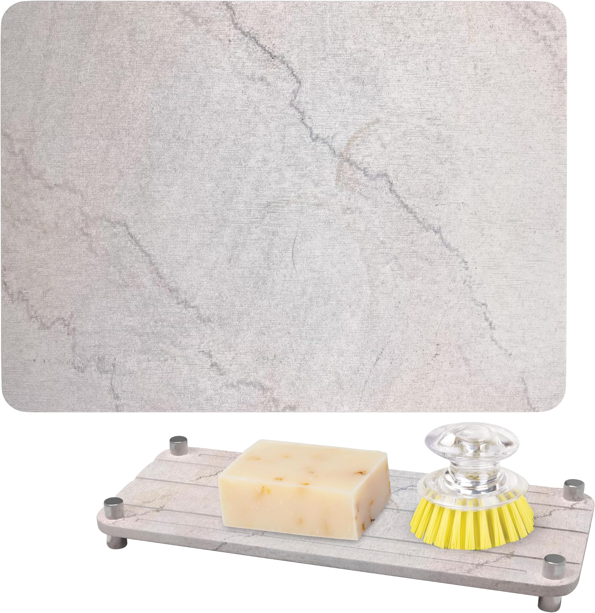 Amazon.com: Stone Dish Drying Mats for Kitchen Counter - Stone Dish ...