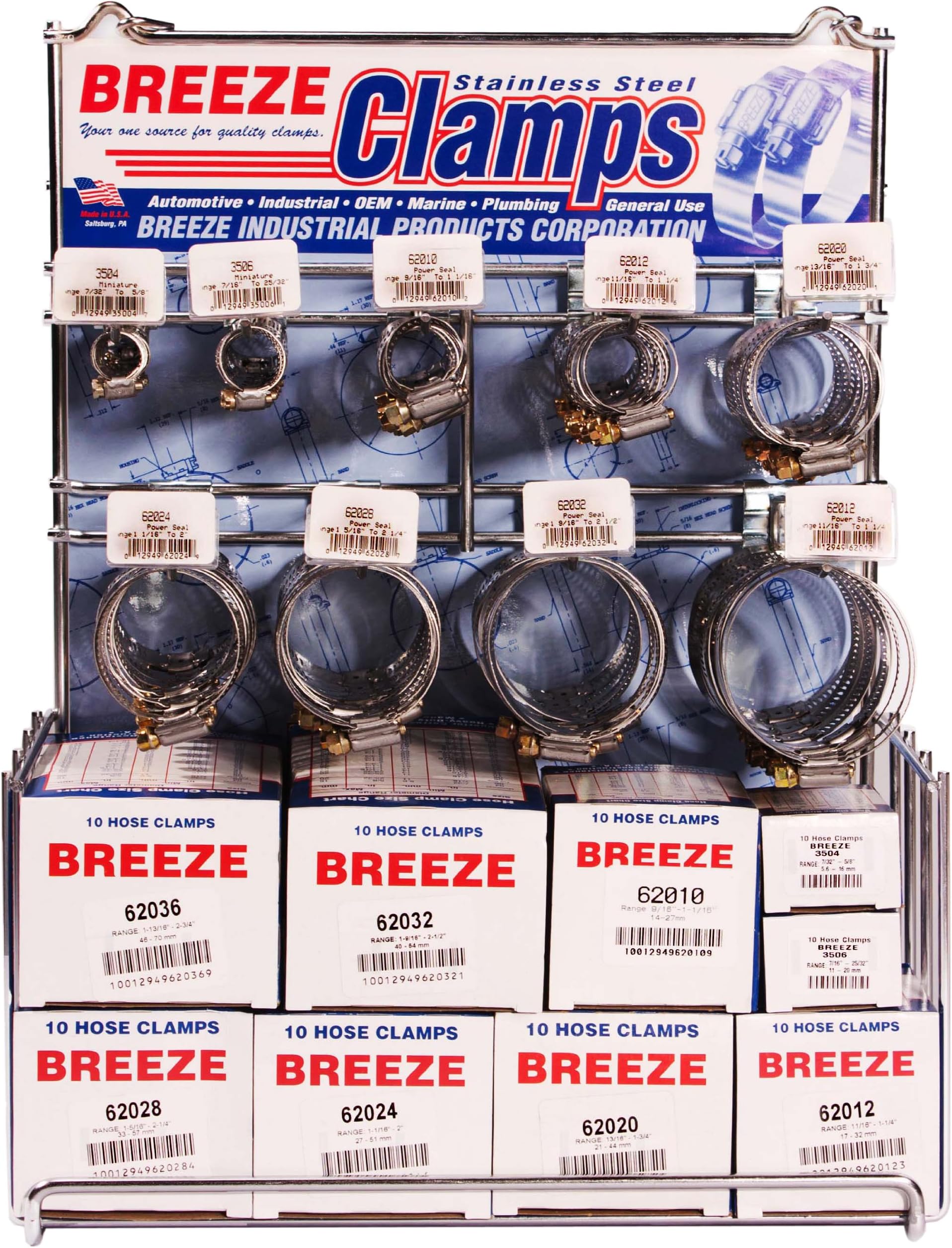 Amazon.com: Small Hose Clamp Display Racks (1 per pack) : Industrial ...