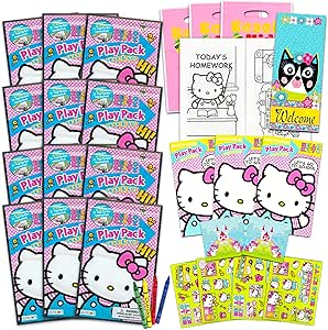 Amazon.com: Hello Kitty Ultimate Party Favors Packs Bundle - 12 Sets ...