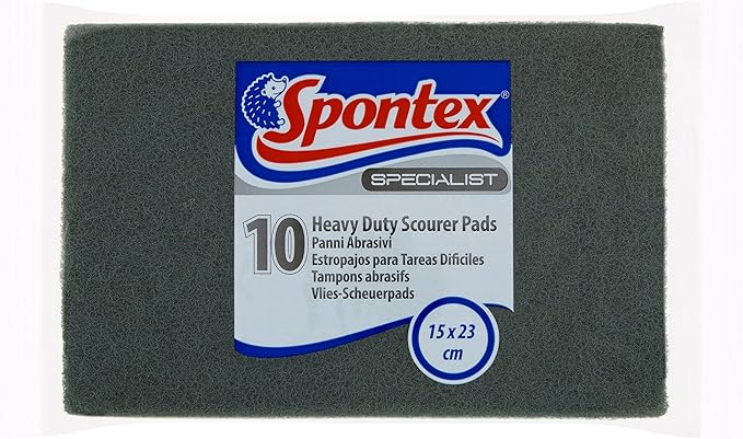 Spontex Specialist Heavy Duty Scourer Pads (Pack of 10) : Amazon.co.uk ...