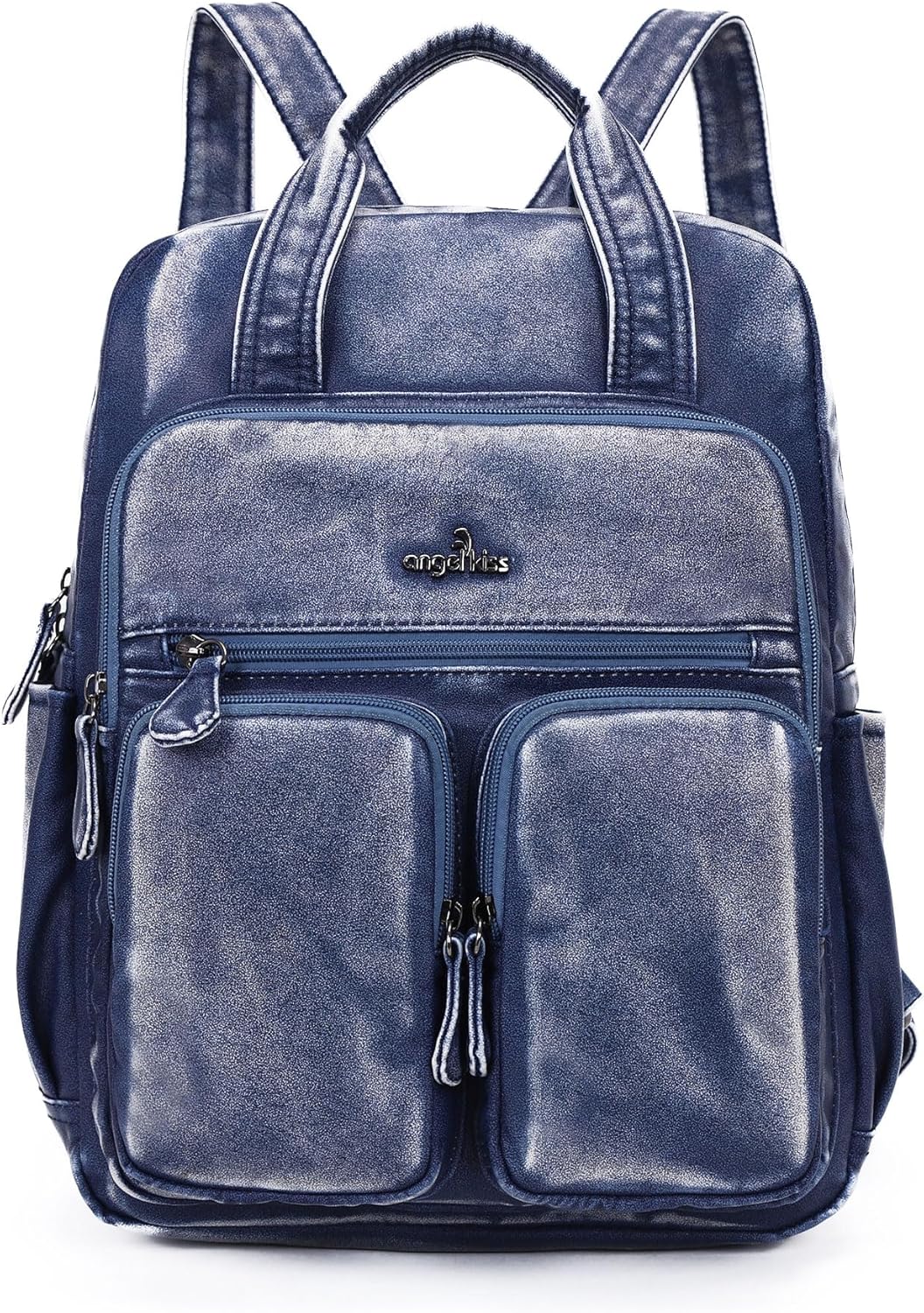 Amazon.com: Angel Kiss Backpack Purse for Women Soft Washed Leather ...